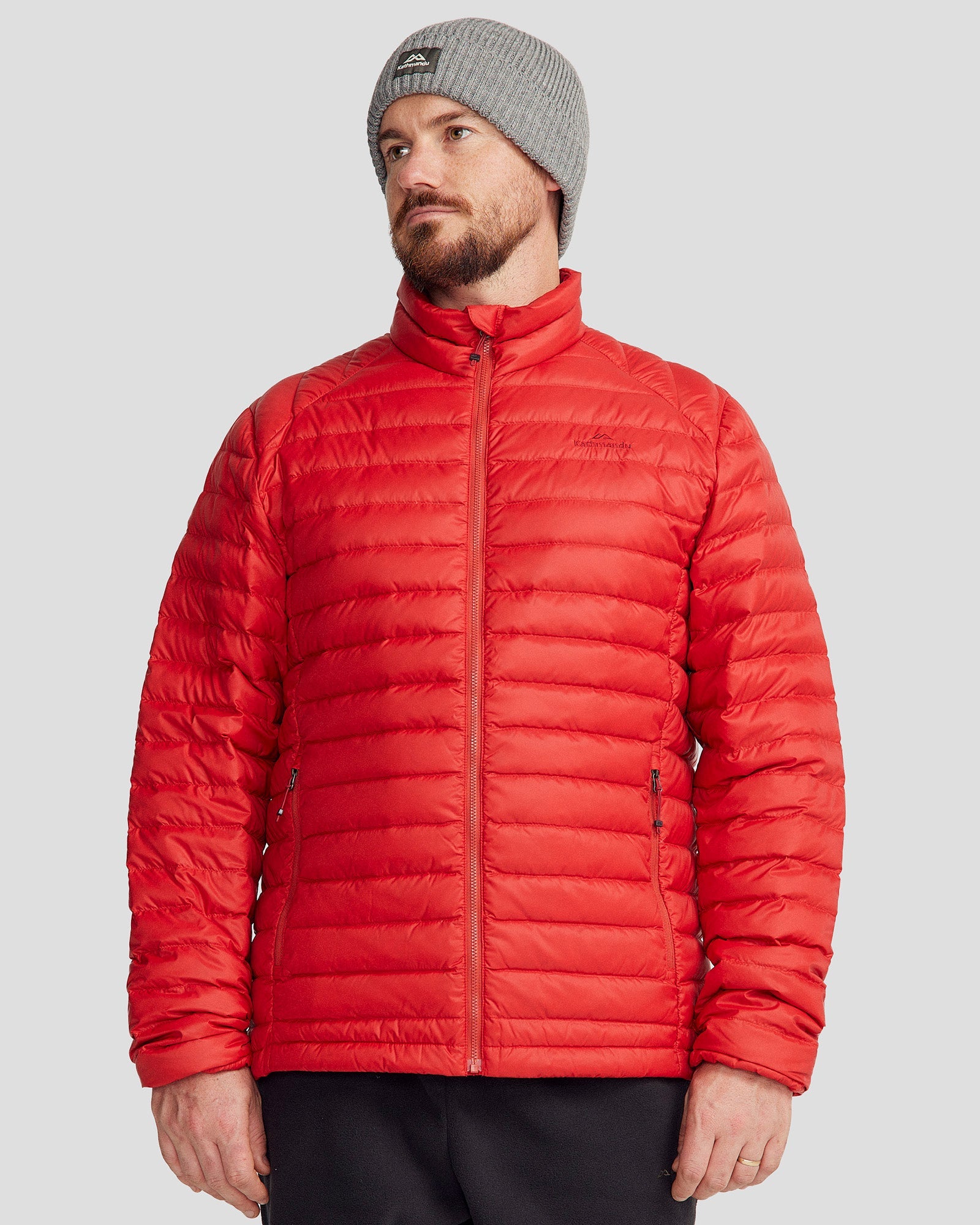 Men's Heli Down Jacket v4 - Spicy Chilli Pepper – Kathmandu UK